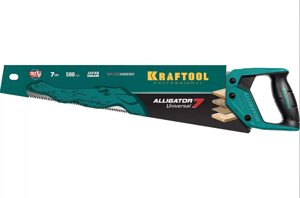 KRAFTOOL Alligator Universal 7 500 мм, Универсальная ножовка (15004-50)