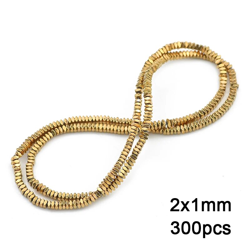 Золотые бусины из гематита JHNBY HDS481-2mm