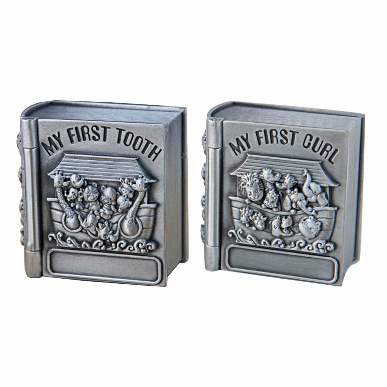 Детский первый зуб и локон Металлический ящик для хранения Home Art Craft Baby Keepsake футляра в форме книги, органайзер зубов волос, 1 Пай