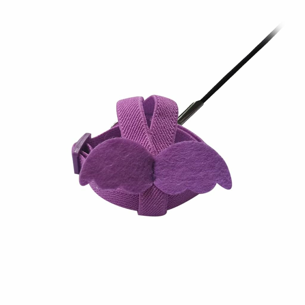 Веревочный ремень для полета попугая-Фиолетовый-Peony XS