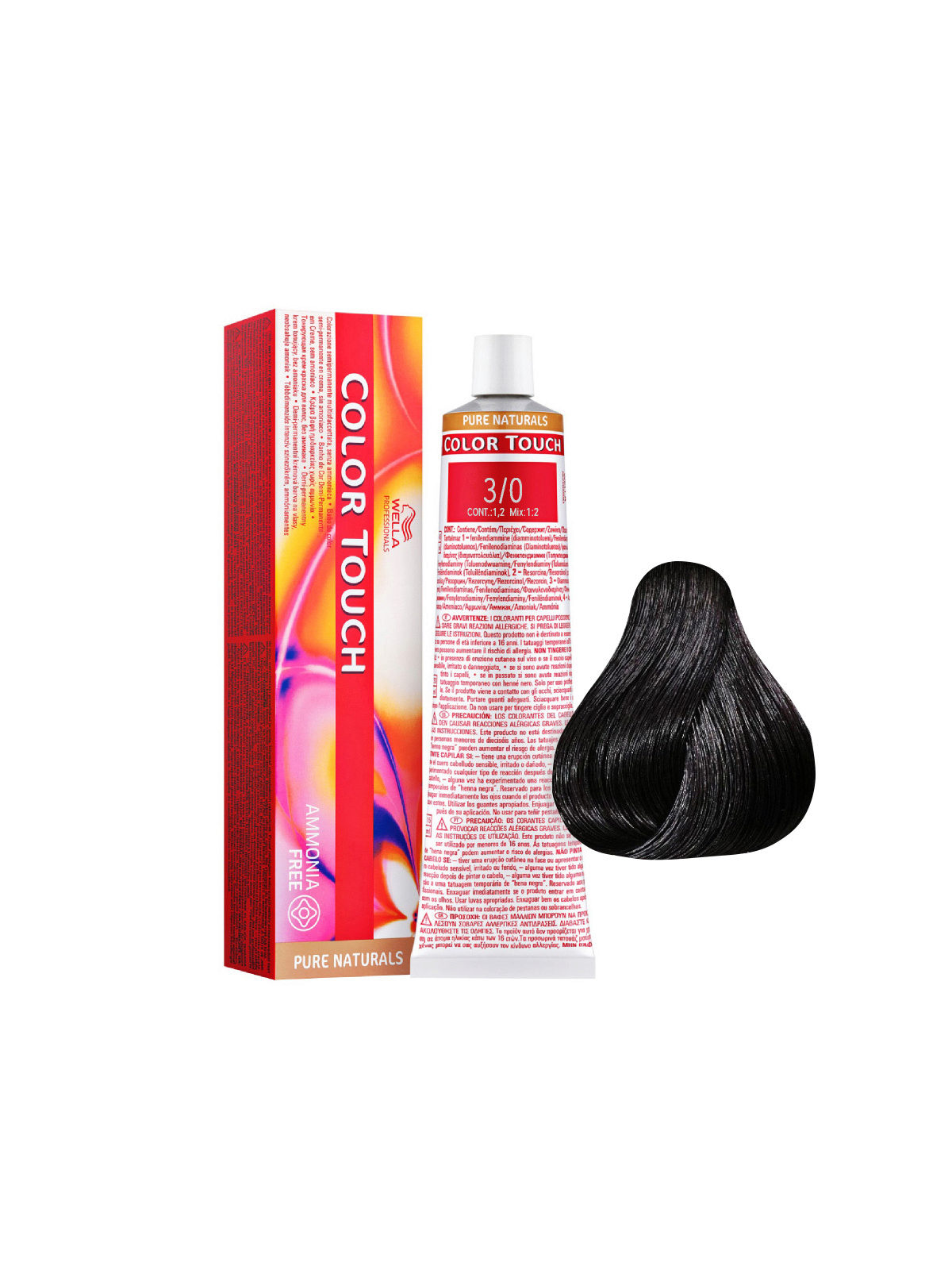Wella Color Touch 3/0 - Тонирующая краска без аммиака темный шатен 60 мл