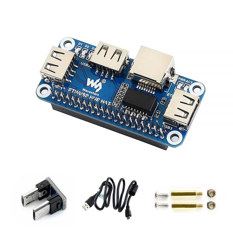 Raspberry Pi USB-Ethernet RJ45 Сетевой порт HUB HAT Плата расширения разветвителя для Raspberry Pi 4B 3B+ 3B Zero 2B W WH