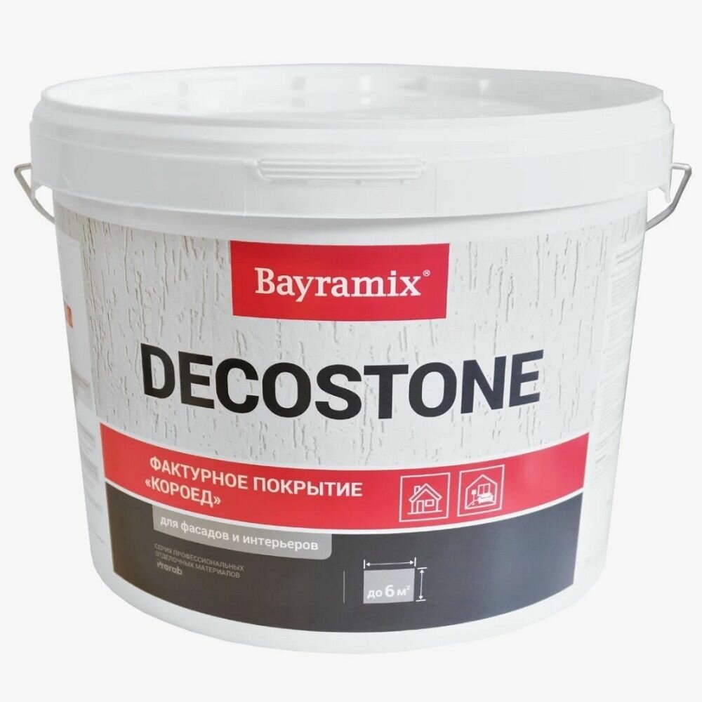Декоративная штукатурка короед Bayramix Decostone (15кг) К крупный