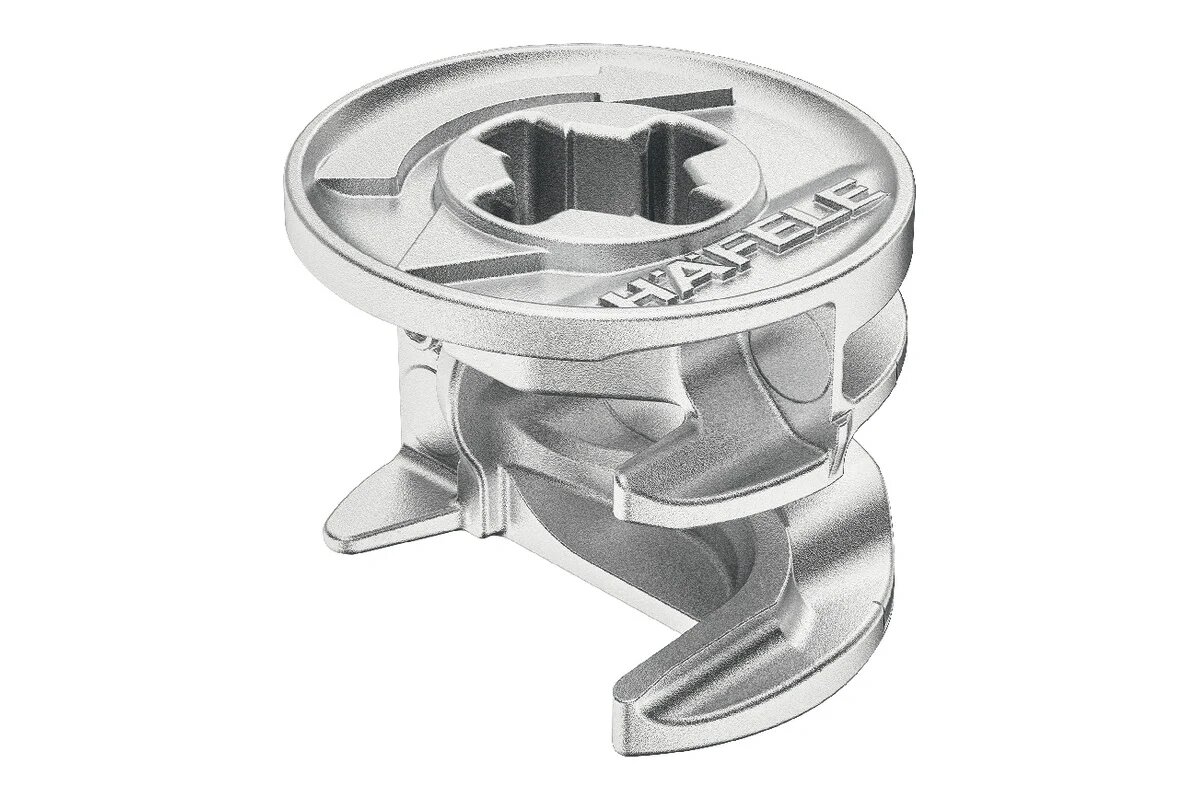 Hafele Корпусная стяжка Minifix 15/12 без покрытия упаковка 100 штук 262.26.070