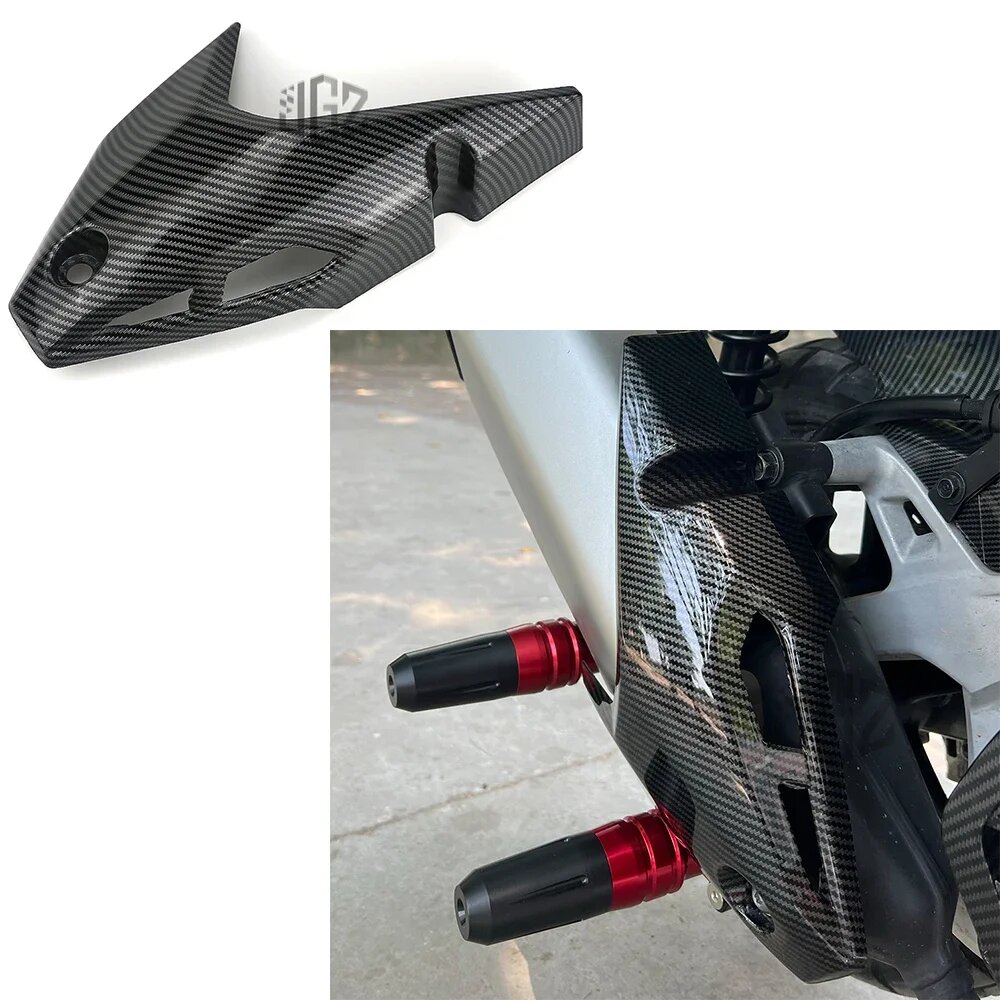 Мотоциклетный карбоновый обтекатель, боковая панель, кузова, фара, хвостовая выхлопная крышка, крышка топливного бака для Honda ADV 150 2019-2022 Exhaust front cover