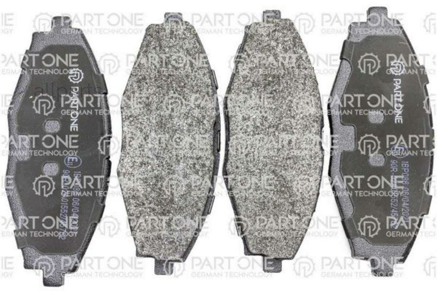 PART-ONE 1BP086 Колодки тормозные дисковые front, CHEVROLET MATIZ, SPARK 05>, DAEWOO LANOS 97>, 127x48x15.8