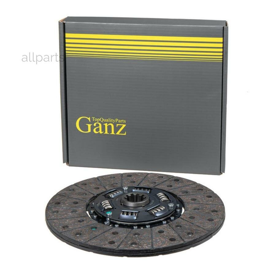GANZ GIE36238 Диск сцепления для ГАЗ-53,3307,66, ГАЗ/ПАЗ (змз. 511/513 V8) GANZ GIE36238