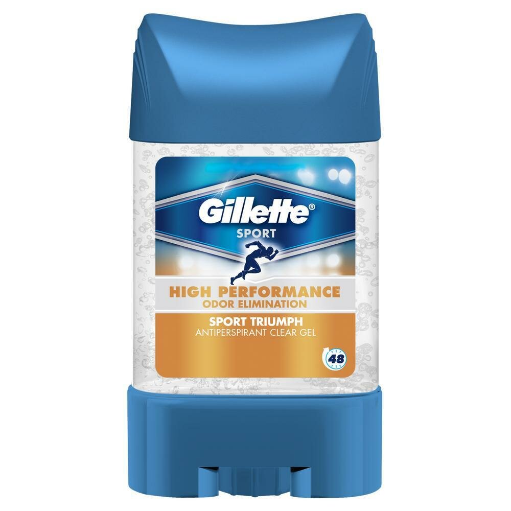 Дезодорант-антиперспирант Gillette гелевый, Triumph Sport, 70 мл