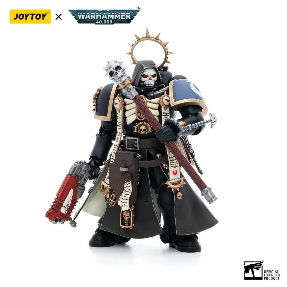 Подвижная фигурка JOYTOY Warhammer 40K Ultramarines Primaris Chaplain Brother Varus коллекция игрушек
