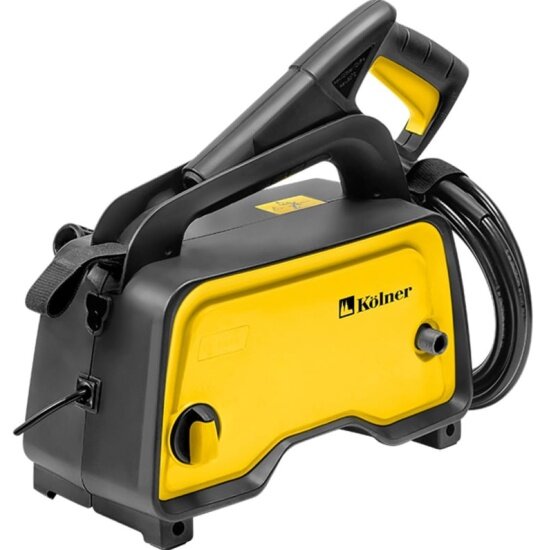 Мойка Kolner выс. давления 120/70 Бар, K120M, компакт, 1400Вт, 390л/ч, метал. помпа, шланг ВД 5м, кабель 5м, самовсас, Auto stop (емкость для шампуня)
