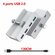 USB 2.0 концентратор 4 порта, Silver