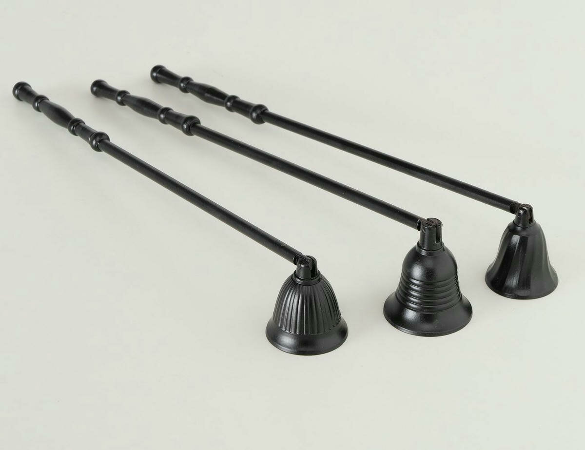 Колпачок для тушения свечей, металл, чёрный, 30 см, Boltze