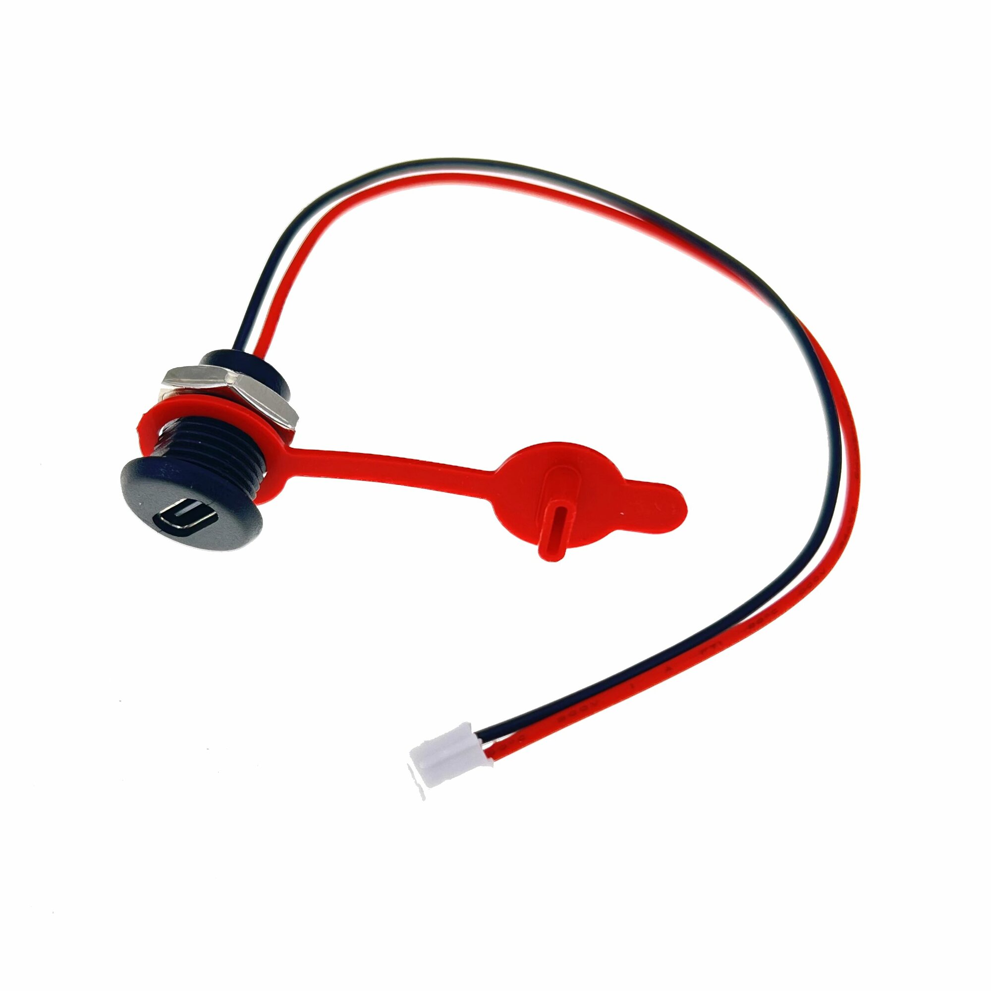 USB Type-C to JST PH2.0, 2 Pin Разъем на корпус черный