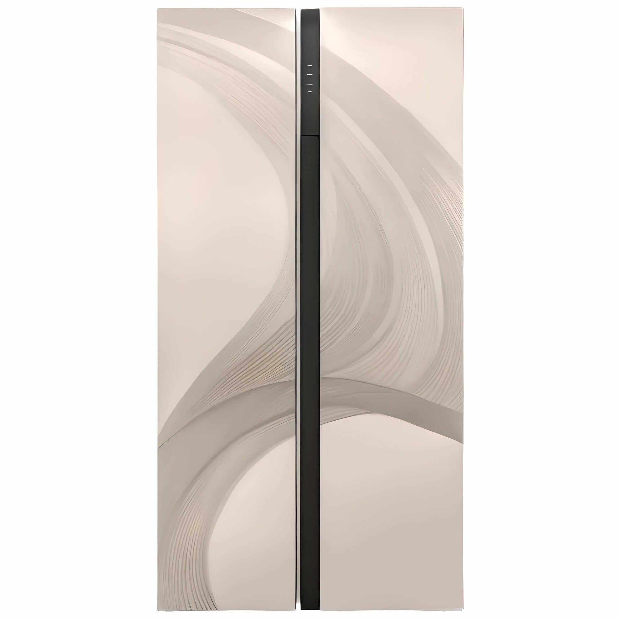 Холодильник двухкамерный LEX LSB530GLID WIND Side by Side, инверторный золотистый