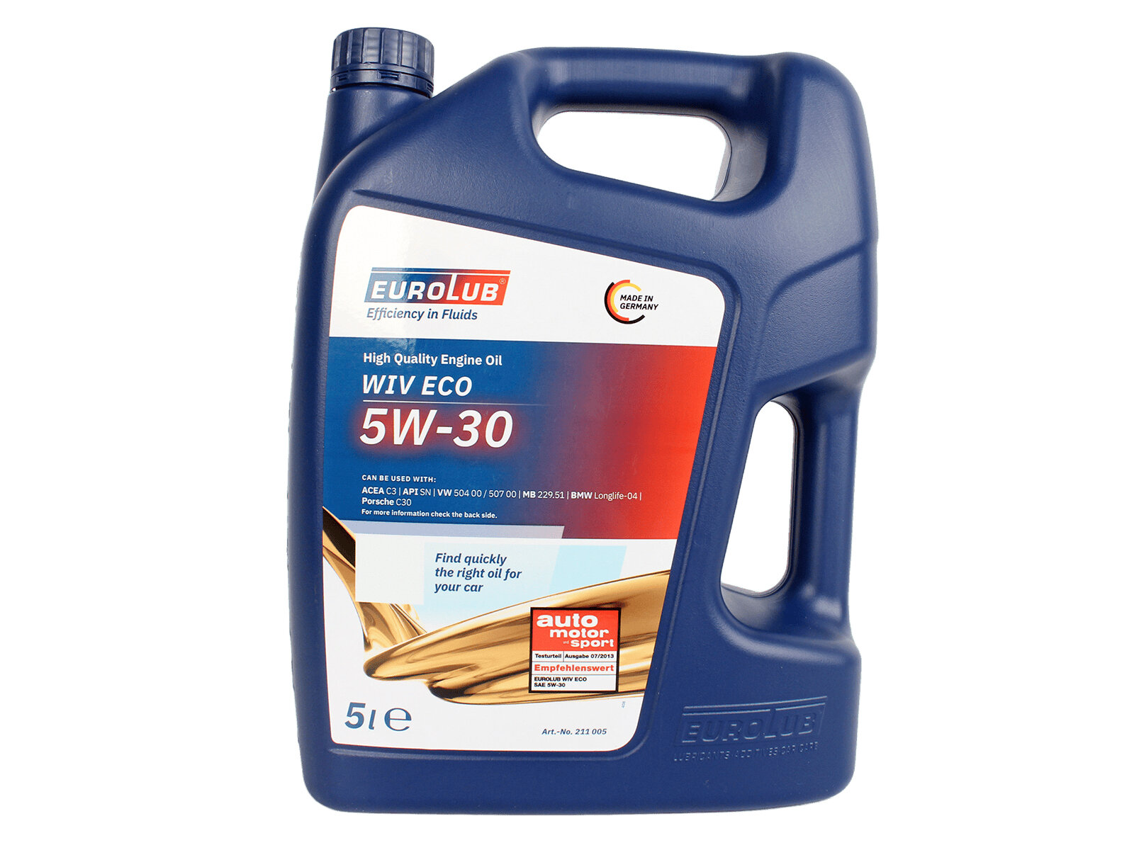 Масло моторное EUROLUB WIV ECO 5W30 SN 5л