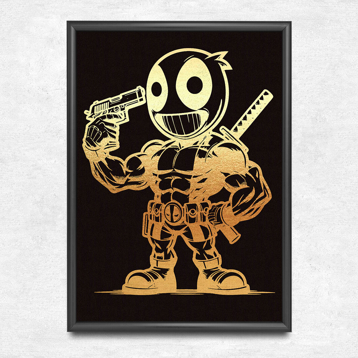 Постер Дедпул / плакат для интерьера Deadpool. Марвел, Marvel, комиксы, фильмы, Дэдпул