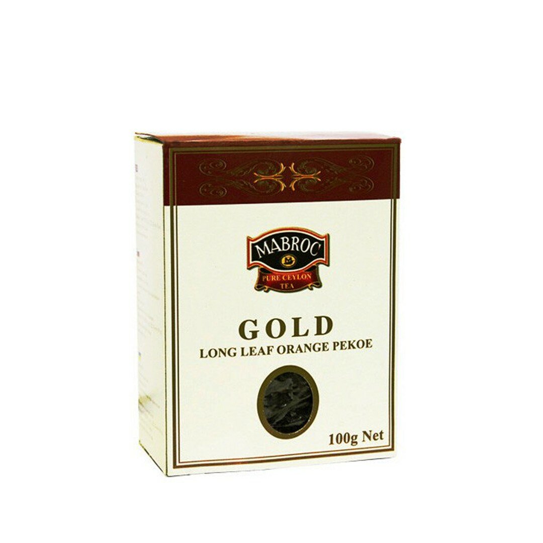Чай чёрный цейлонский ТМ "Mabroc" - Голд OP, листовой, 100 гр.