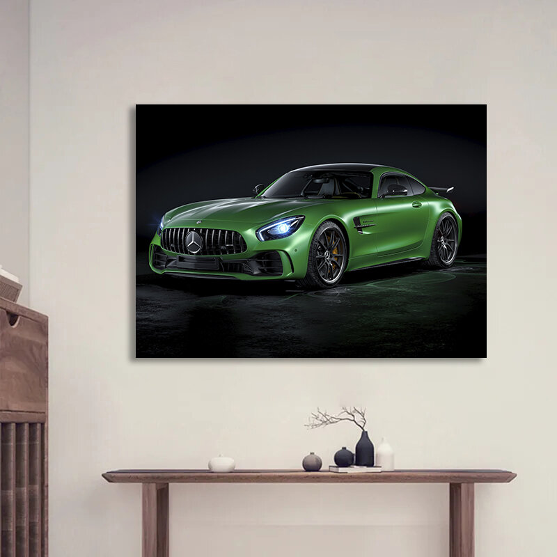 Картина мерседес / машина, картины для интерьера / мальчику, 40х60 см.