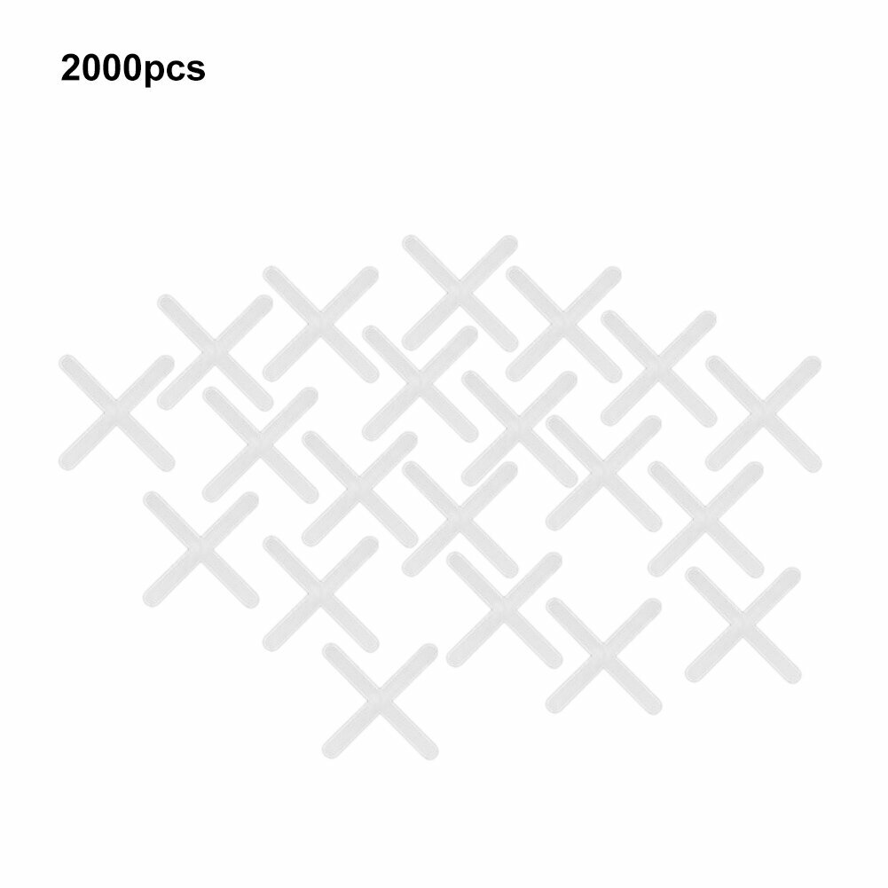 2000шт. пластиковыхраспорокдлякерамическойплитки, крестообразные, многоразовые, длявыравниванияплитки,2мм/2,5мм.