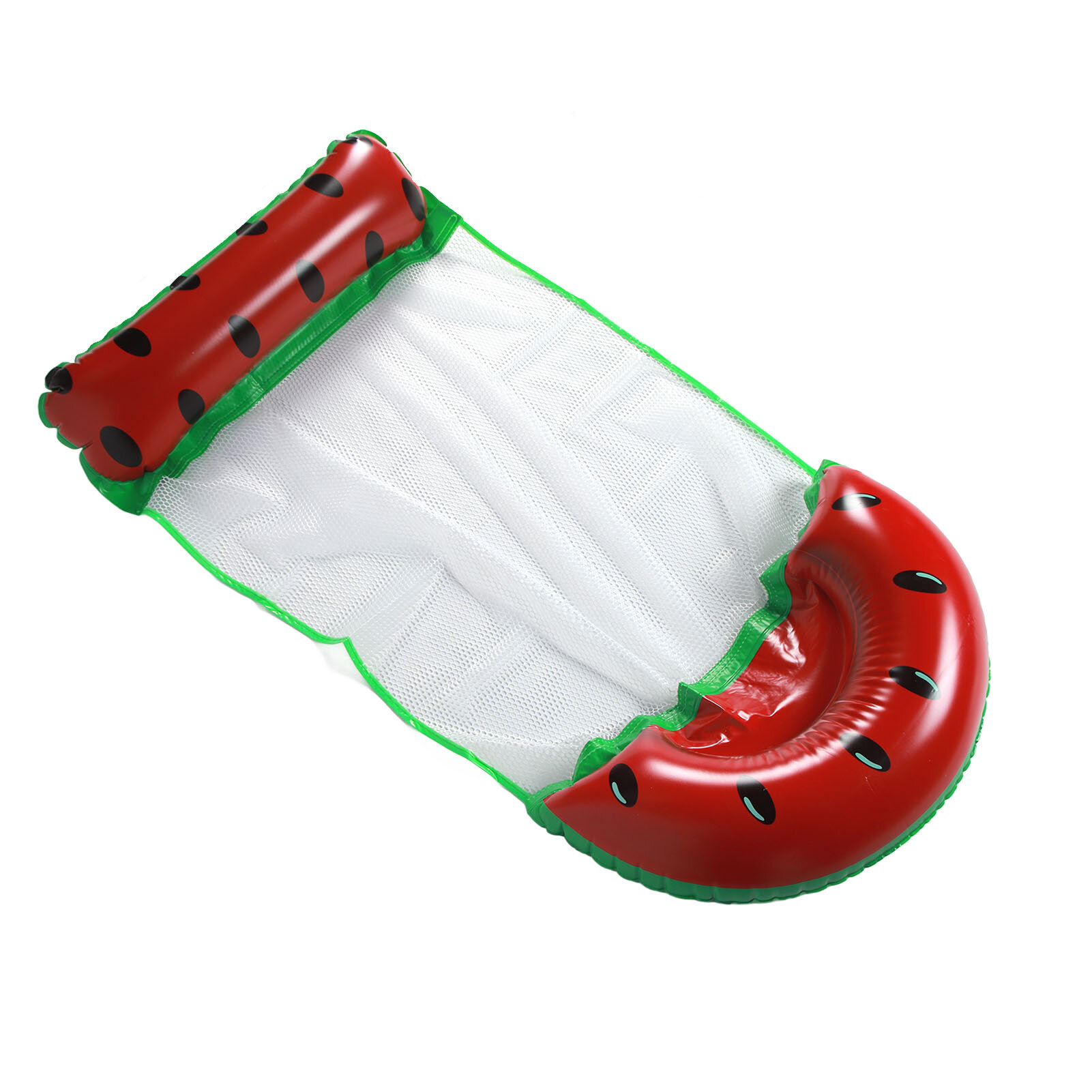 Утолщенный складной надувной плавающий гамак с арбузом, складной гамак для плавания в бассейне, портативный водный гамак для взрослых и детей