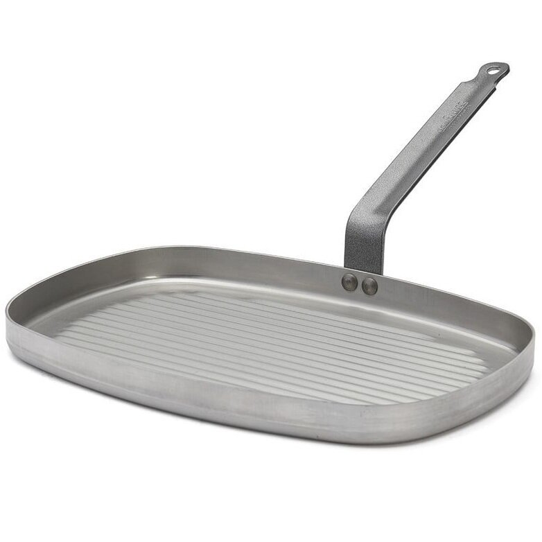 Сковорода-гриль De Buyer Carbone Plus Steel "Grill" Frypan 5540.38