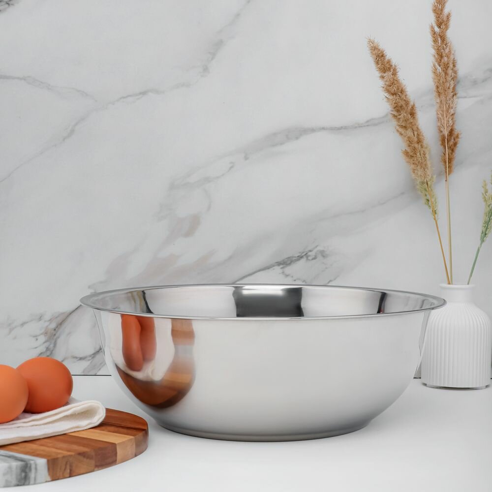 Миска VETTA "Индия", глубокая, нержавеющая сталь, 4 л, диаметр 30 см