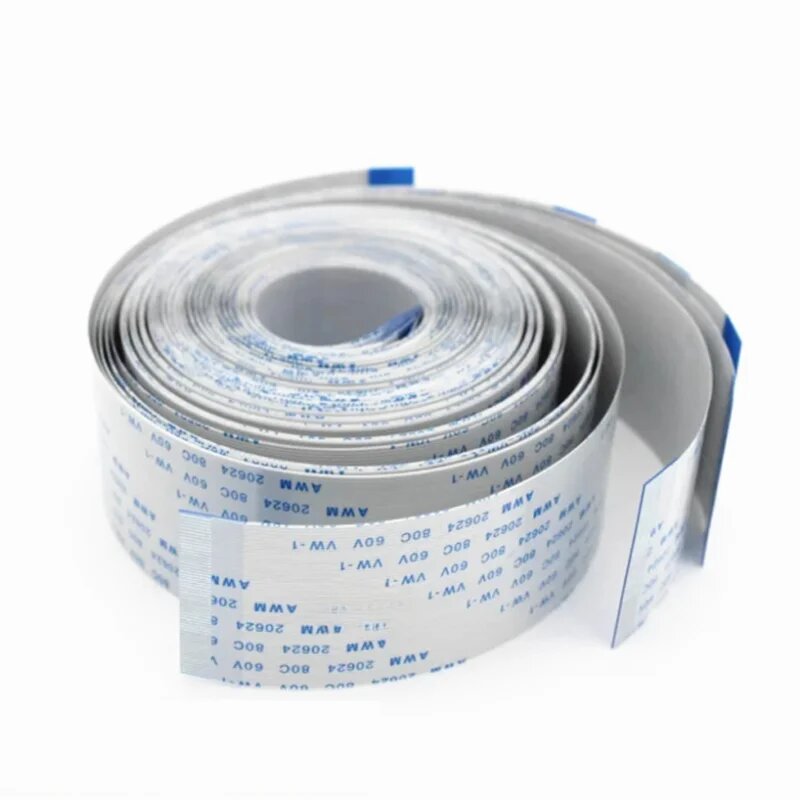 Ленточный гибкий плоский кабель FPC 1.0 мм 220В 8 стр, A the same side, 1pcs 1000mm