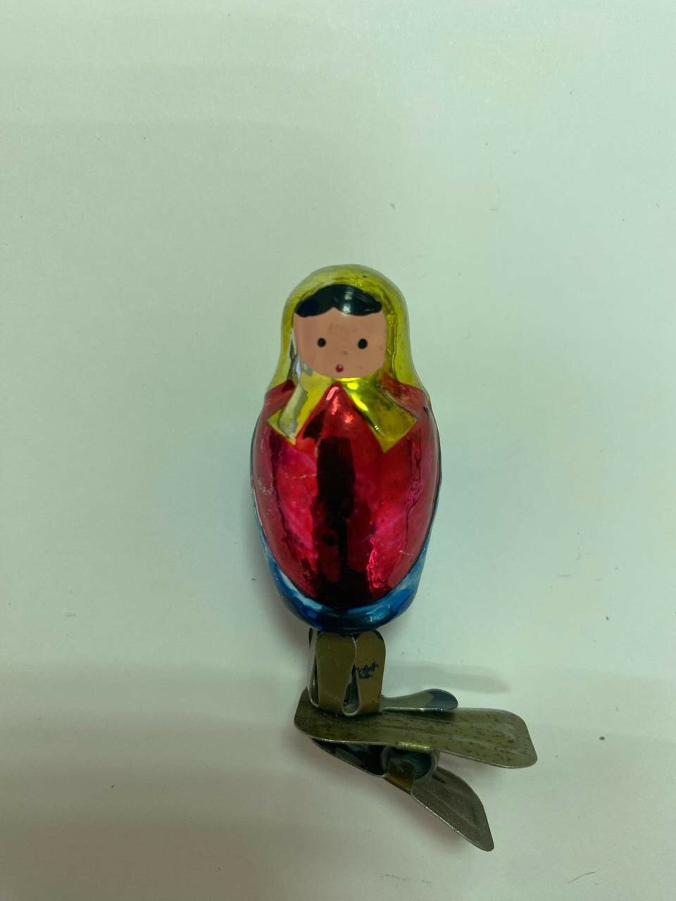 Игрушка на елку Матрешка 4.5см Винтаж из СССР