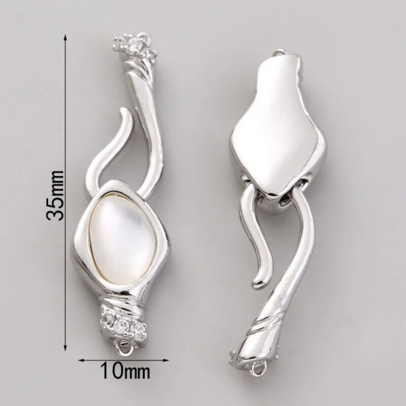 DIY Изготовление ювелирных изделий, медный позолоченный змеиный жемчуг, застежка, крепежный замок, ожерелье ручной работы, браслет, аксессуары, оптовая продажа