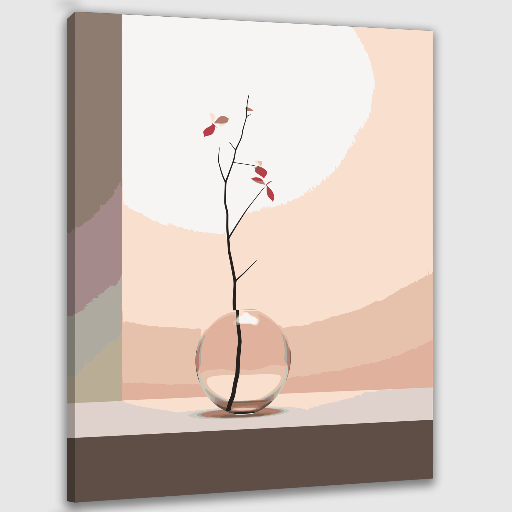 Картина по номерам 40x50 см, минимализм, цифровое искусство, негативное пространство, чистый дизайн, лаконичный