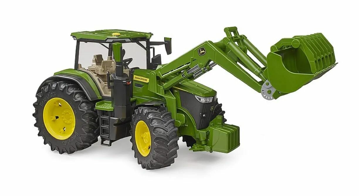 Трактор Bruder "John Deere", с погрузчиком, для детей 5-7 лет — фото 1