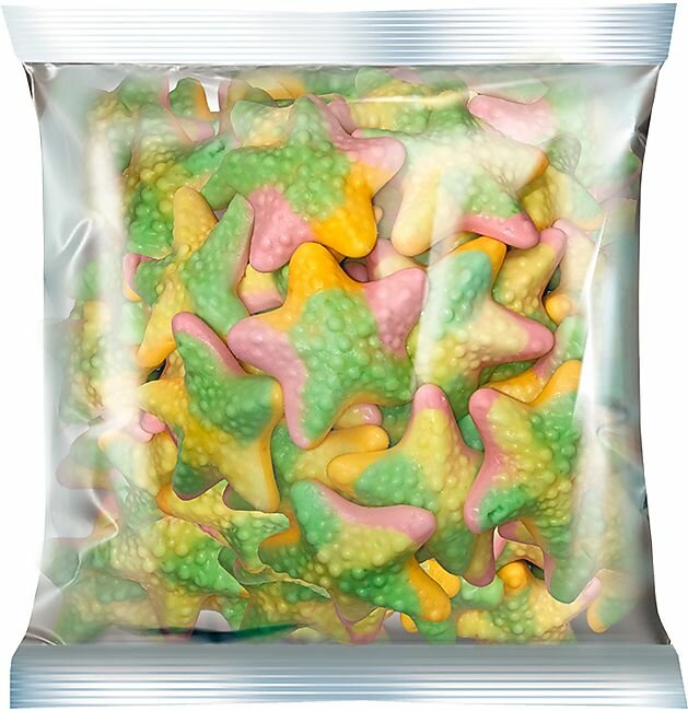 Мармелад жевательный "KrutFrut" Звездочки со вкусом персика и апельсина (2 упаковки по 0,5 кг)