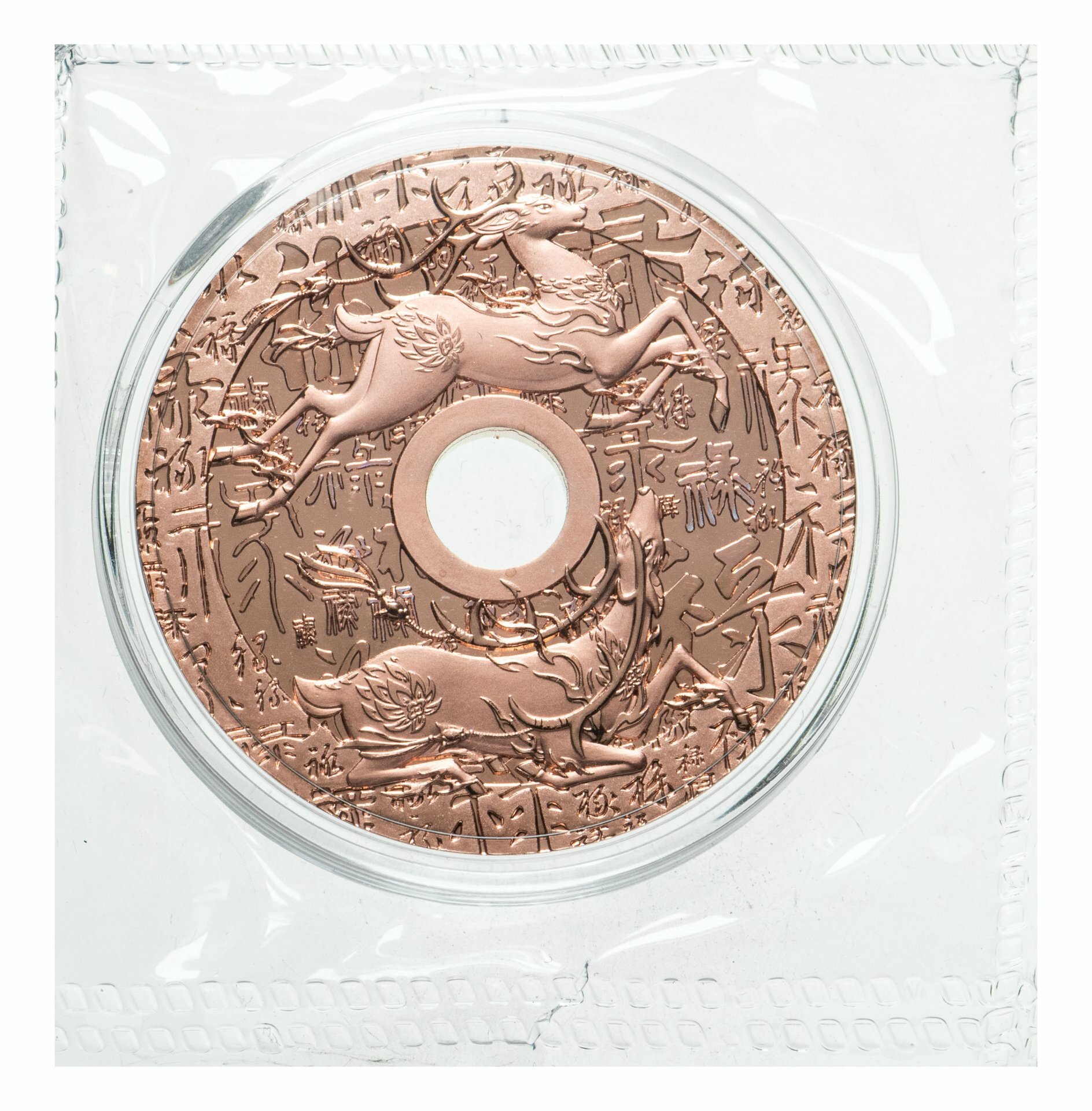 Самоа 20 центов cents 2022 "Фауна - олени" в капсуле, Медь, в сохранности UNC