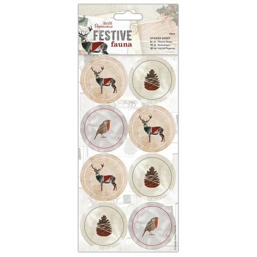 Набор стикеров Festive Fauna DOCRAFTS PMA803904
