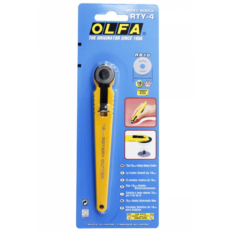 Дисковый нож, диаметр 18 мм желтый 18 мм* OLFA RTY-4