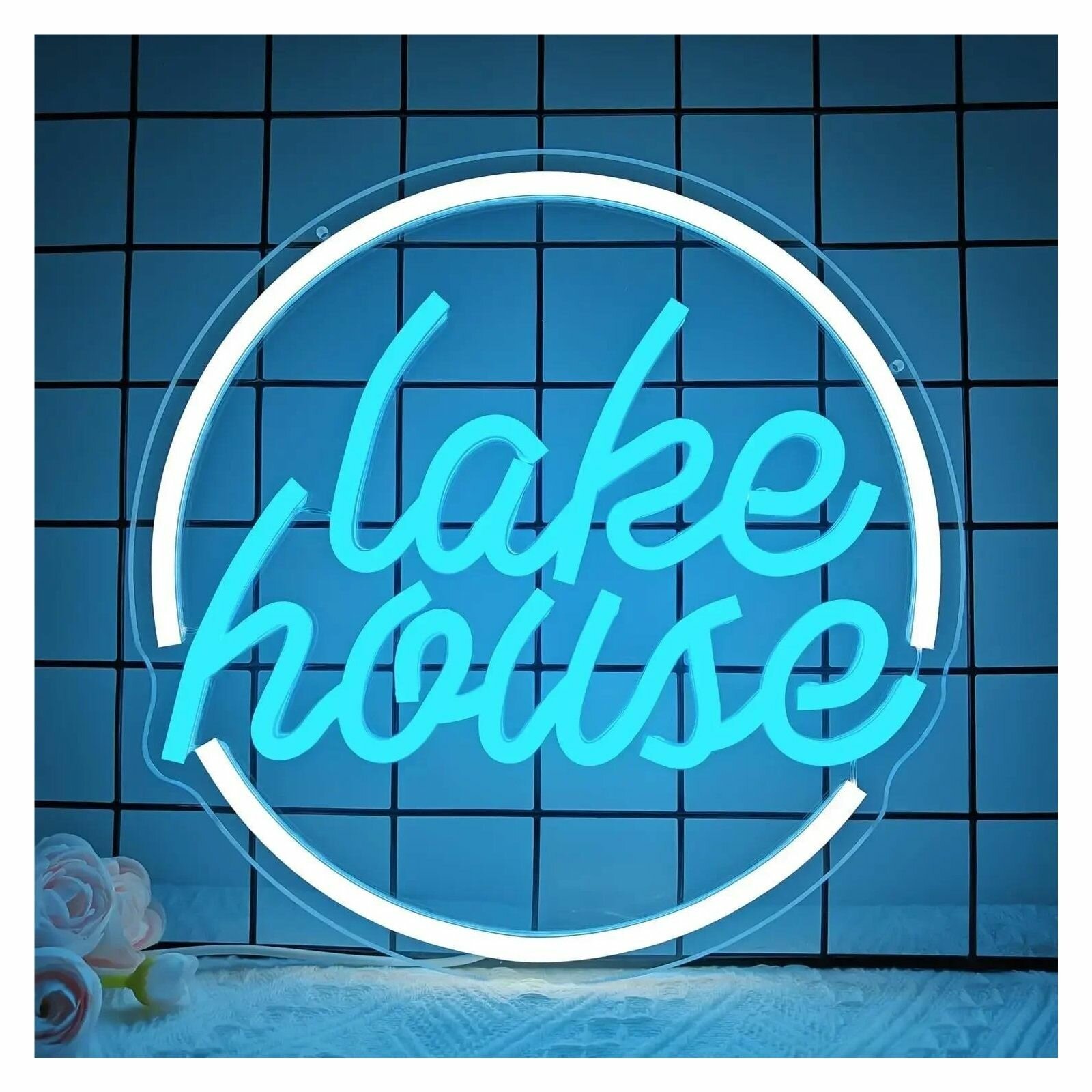 Lake House Декор Неоновой Вывески USB 28,5смх28,5см