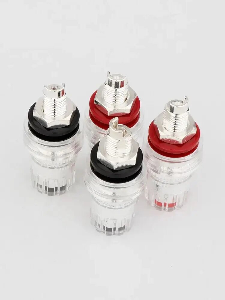 BP1130 858-S-AG посеребренный динамик AMP с коротким креплением Hi-Fi аудио разъем типа ? банан? Панель крепления на шасси, BP1130