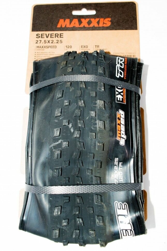 Велопокрышка Maxxis Severe 27.5x2.25 57-584 Foldable MaxxSpeed/EXO/TR (б/р)