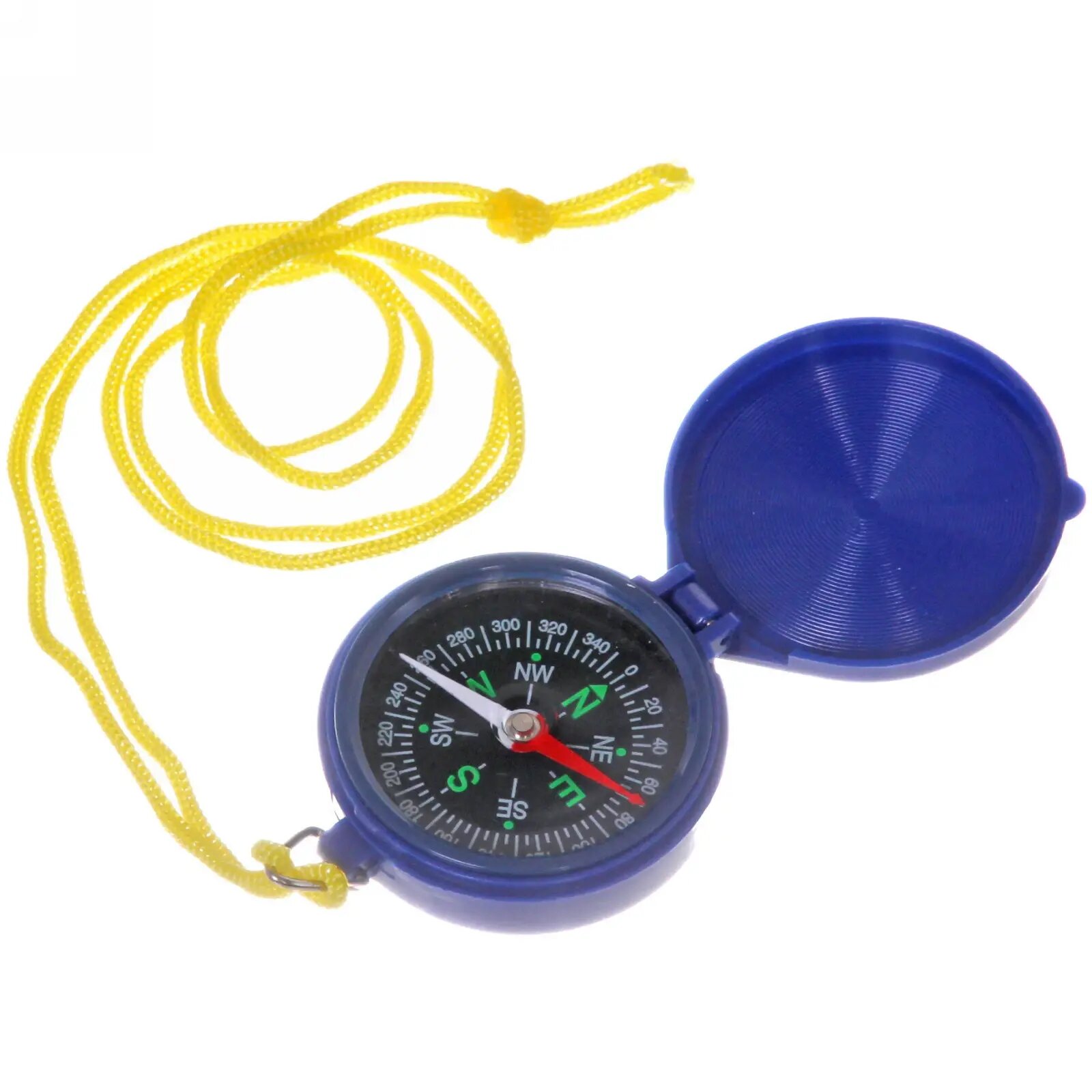 Компас DC45-7, синий пластиковый, для походов и ориентирования