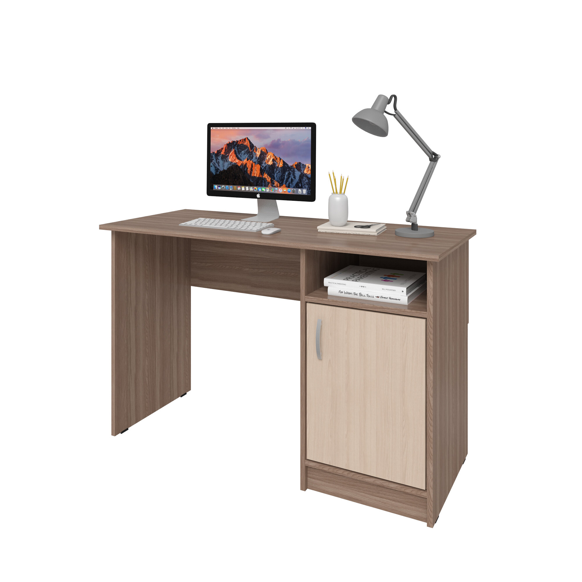 Стол письменный Хит-5, ШхГ: 100х50 см, цвет: Шимо темный/Шимо светлый