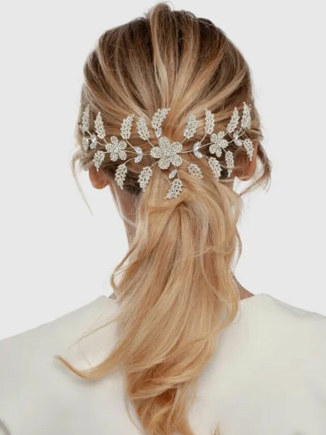 Свадебная диадема LUMINA, серебристый, бижутерный сплав, 1 шт