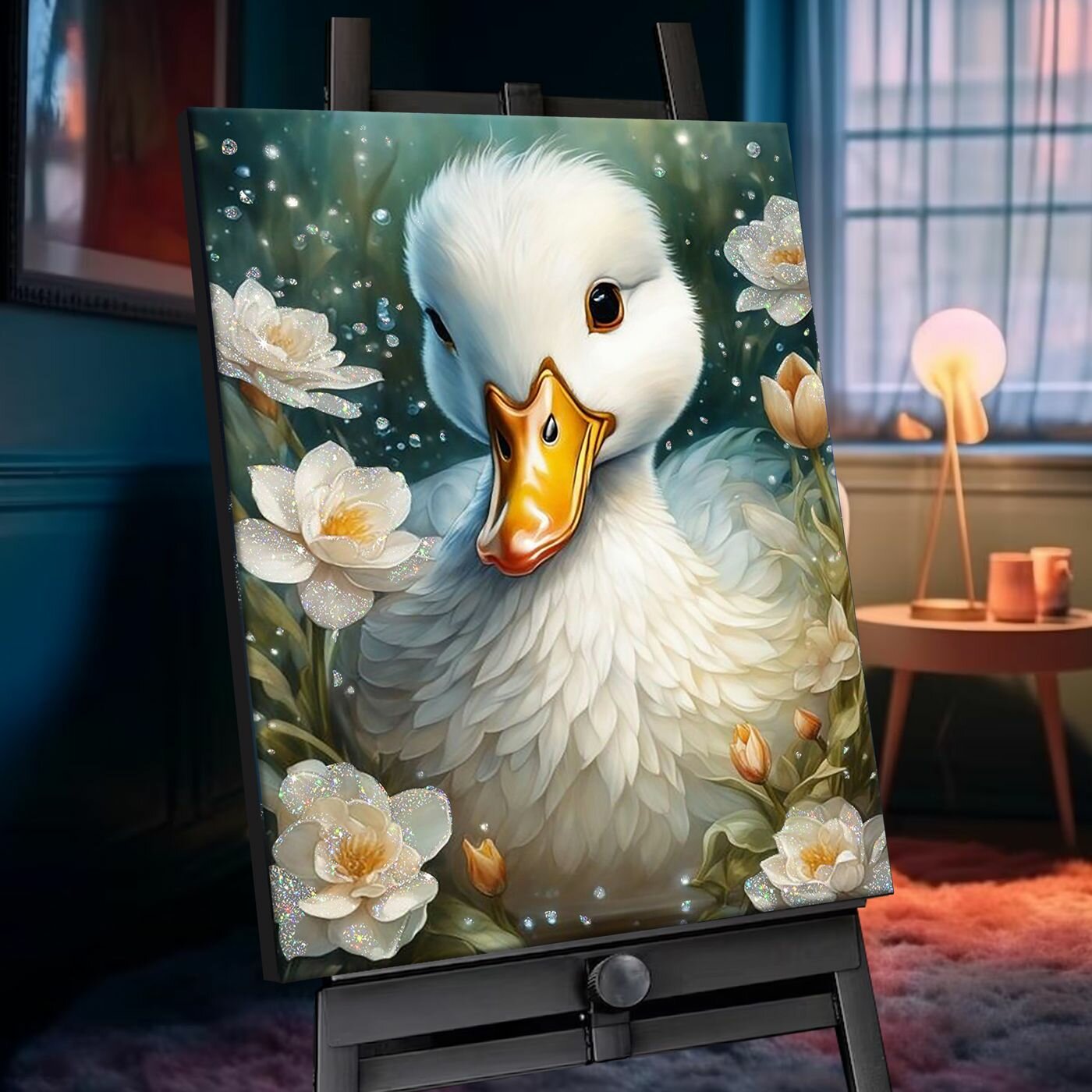 Милый Утенок кристаллы хрусталя