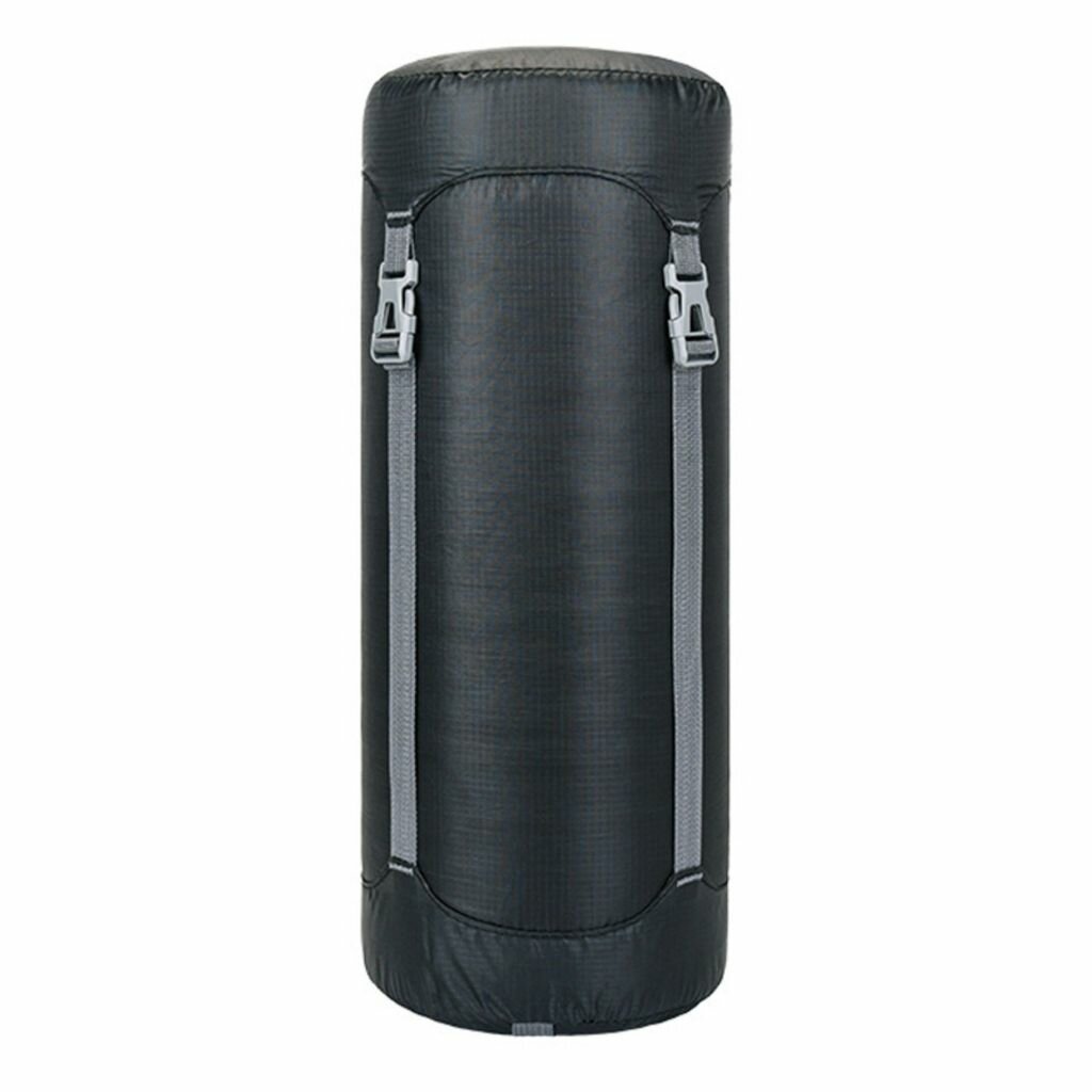 Принадлежности для кемпинга, Портативный компрессионный мешок для спального мешка - черный - L