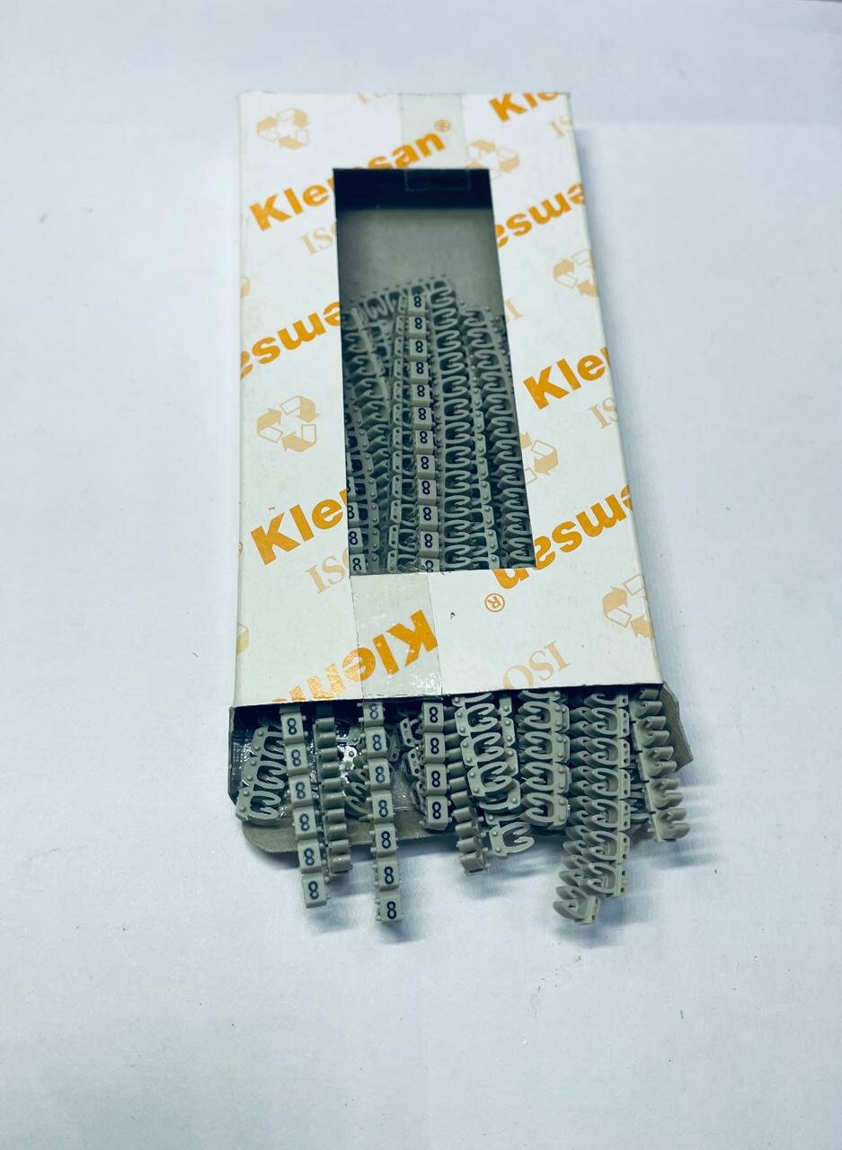 Klemsan Маркировка кабеля KE1 (0,75.1,5 мм. кв.) '8' Уп (500шт) 517008