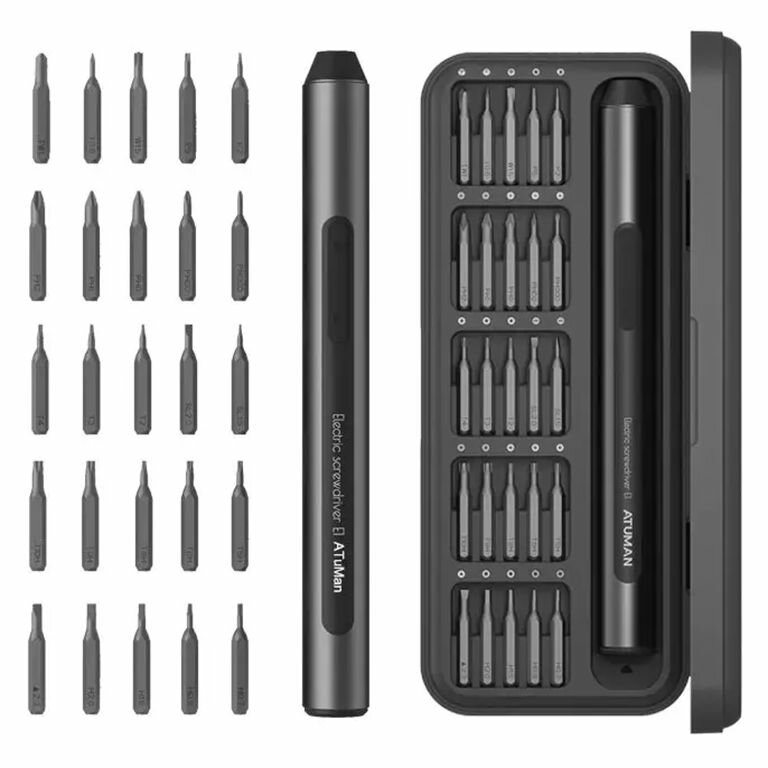 Аккумуляторная отвертка Duka E1 Refinement Electric Screwdriver Set 25 in 1 Black