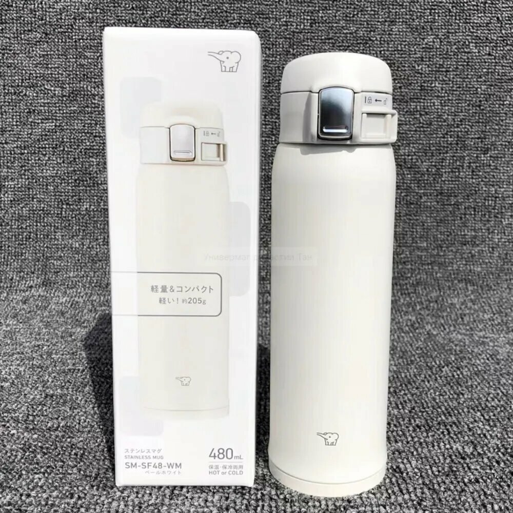 Zojirushi Термокружка SM-SF48 WM, Белый, 0.48 л