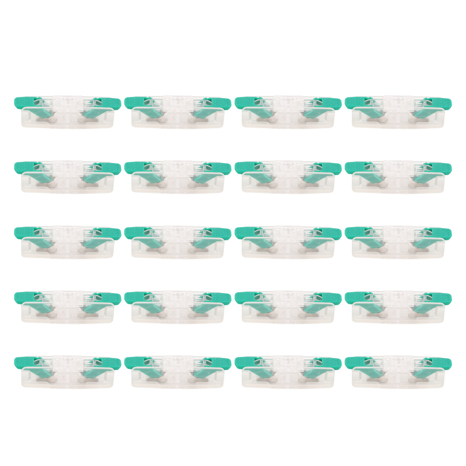 Комплект из 20 рычажных соединителей проводов, компактный, для быстрого соединения проводов 1-в-1, 41А 450В.