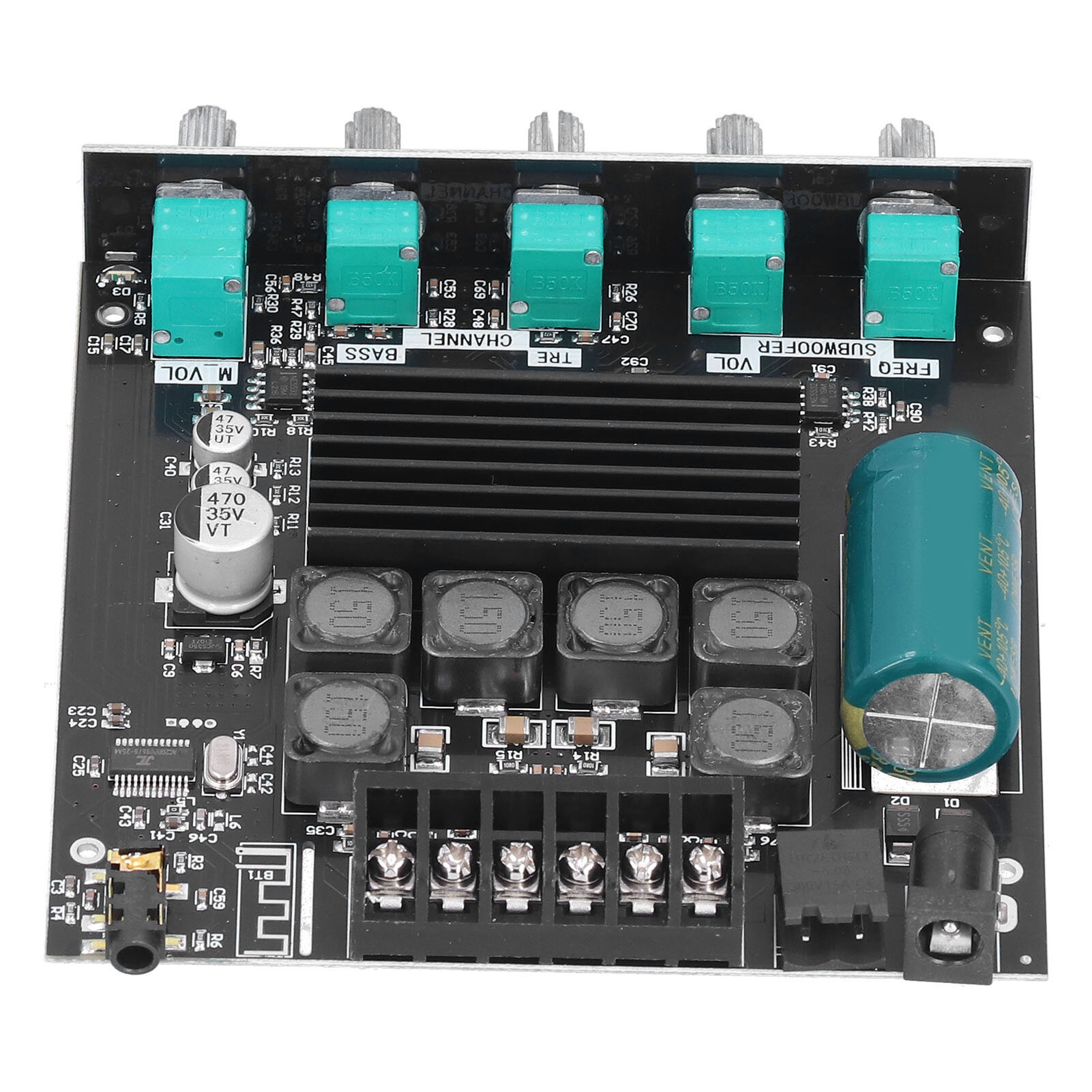 Плата усилителя звука Bluetooth 2,1-канальный модуль усилителя мощности для домашних колонок DIY