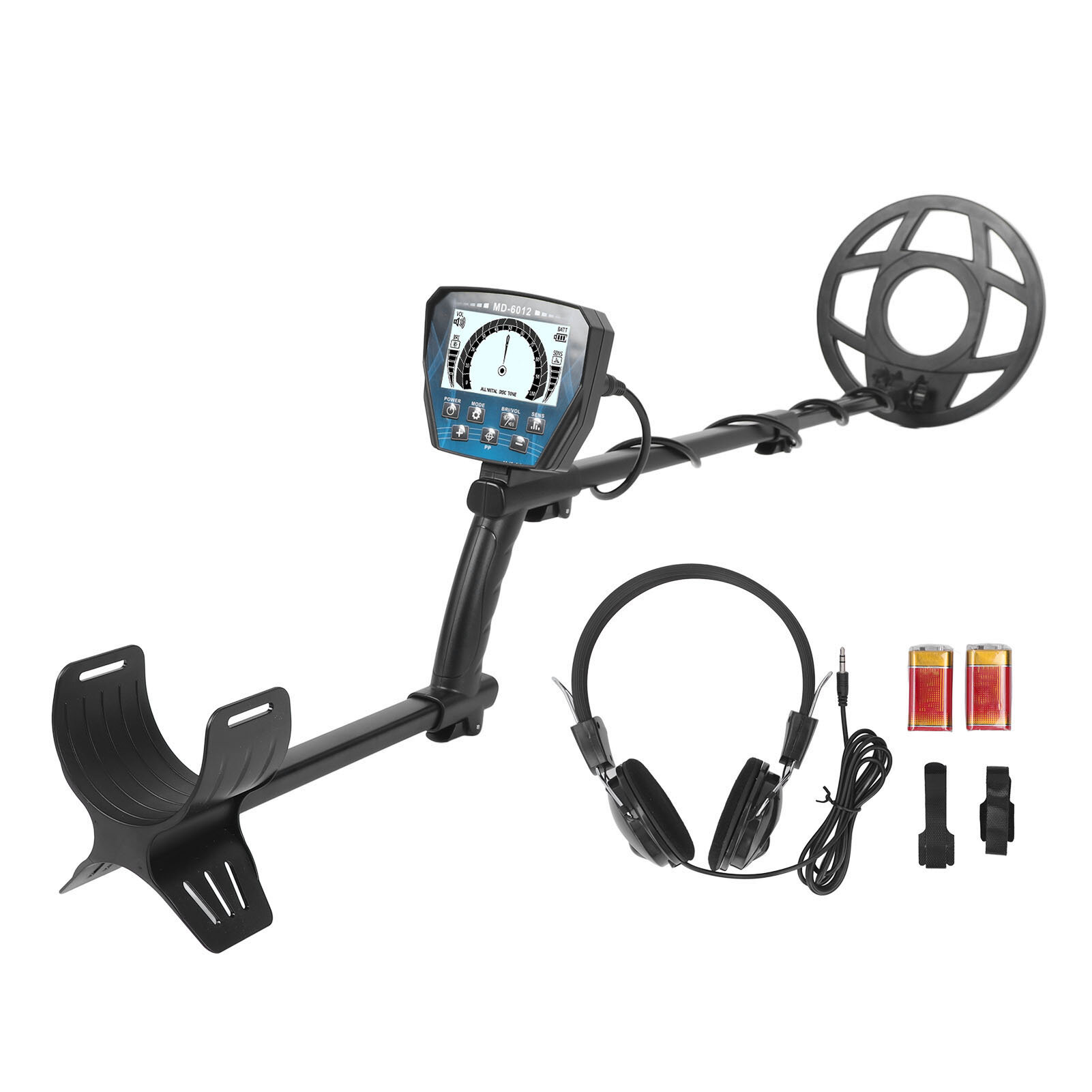 Металлоискатель с LCD экраном 4.3 дюйма, 10in катушка, с наушниками