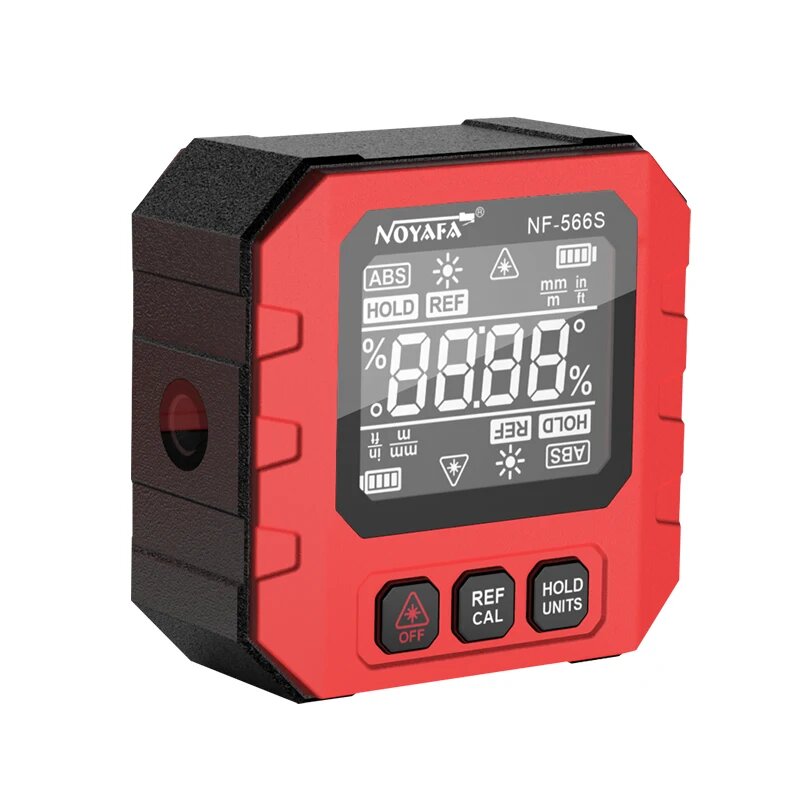 NOYAFA NF-566S Высокоточный цифровой инклинометр 4X90 ° Измерения Электронный угловой искатель Измерительные инструменты Type-C